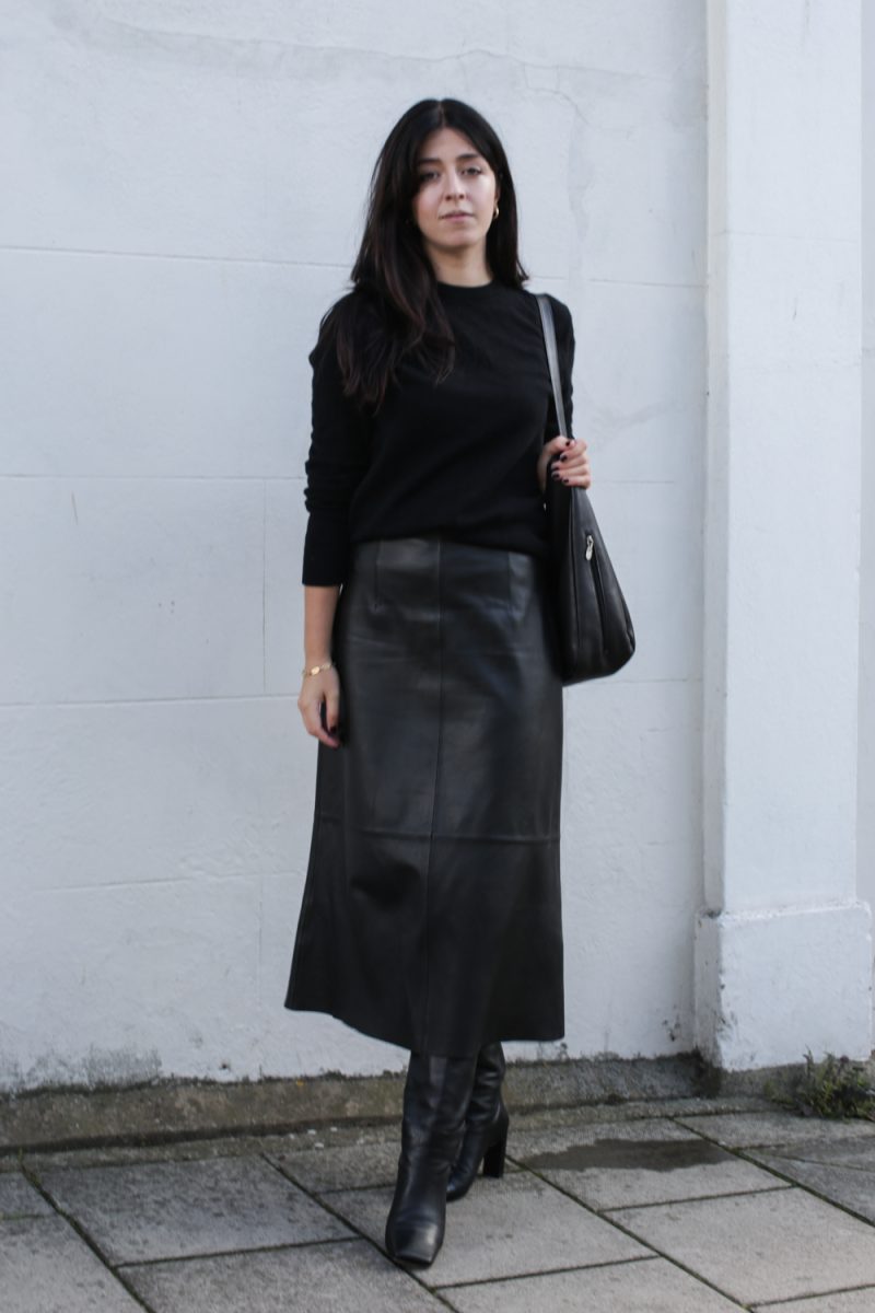 How I'm Styling My Leather Midi Skirt | Curiously Conscious