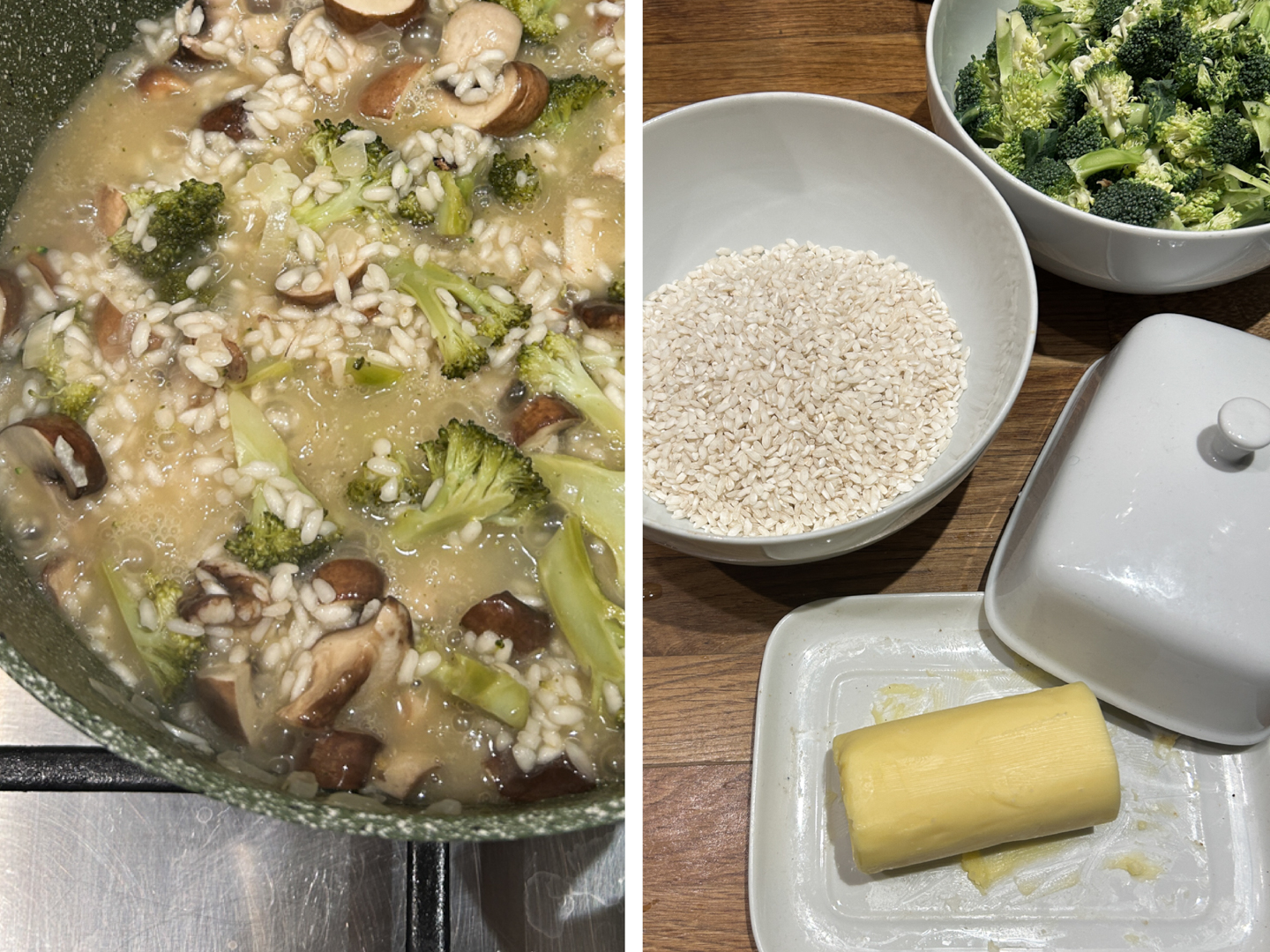 Wild Mushroom & Broccoli Risotto Recipe | Curiously Conscious